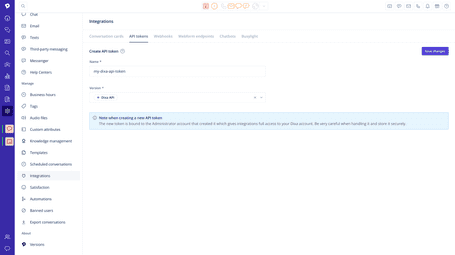 Tutorial: How to get access to the Dixa API