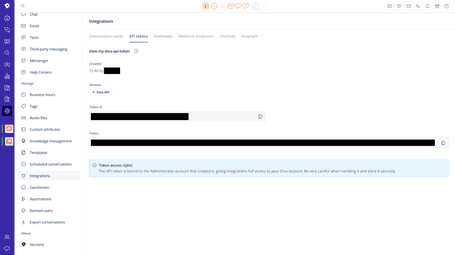 Tutorial: How to get access to the Dixa API